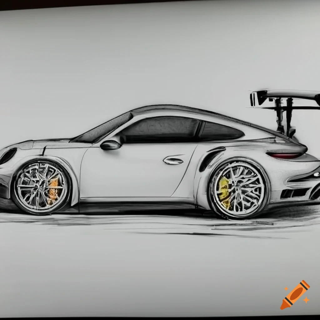 Sleek and stylish porsche 911 gt3 rs on Craiyon