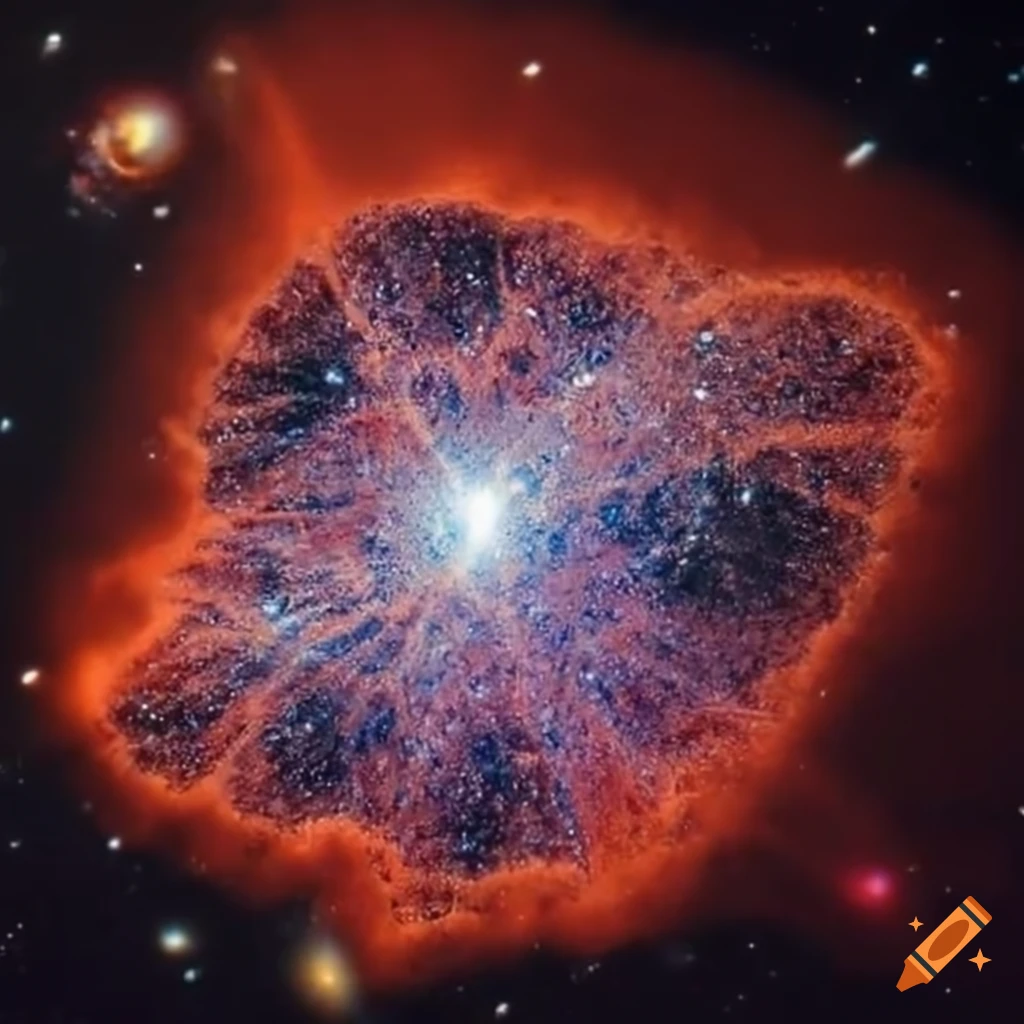 Supernova explosion in space on Craiyon