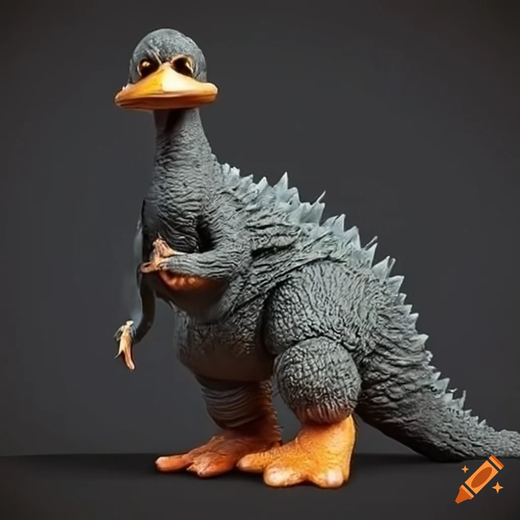 Godzilla duck on Craiyon