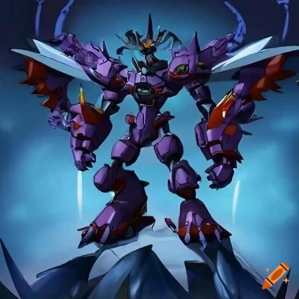 Anime mecha in digimon style on Craiyon