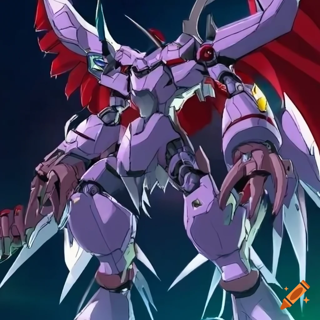Anime mecha in digimon style on Craiyon