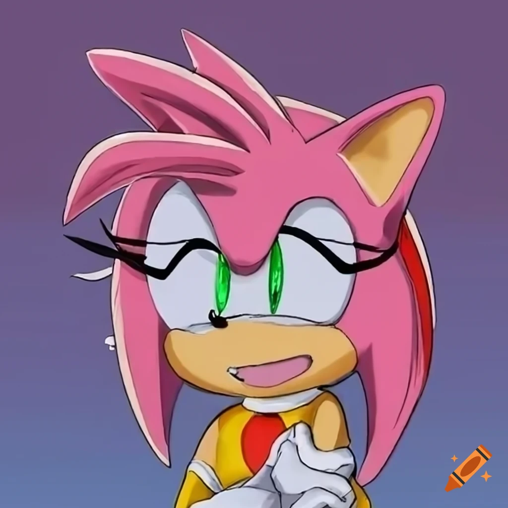 Amy rose from sonic the hedgehog in a peaceful sleep on Craiyon