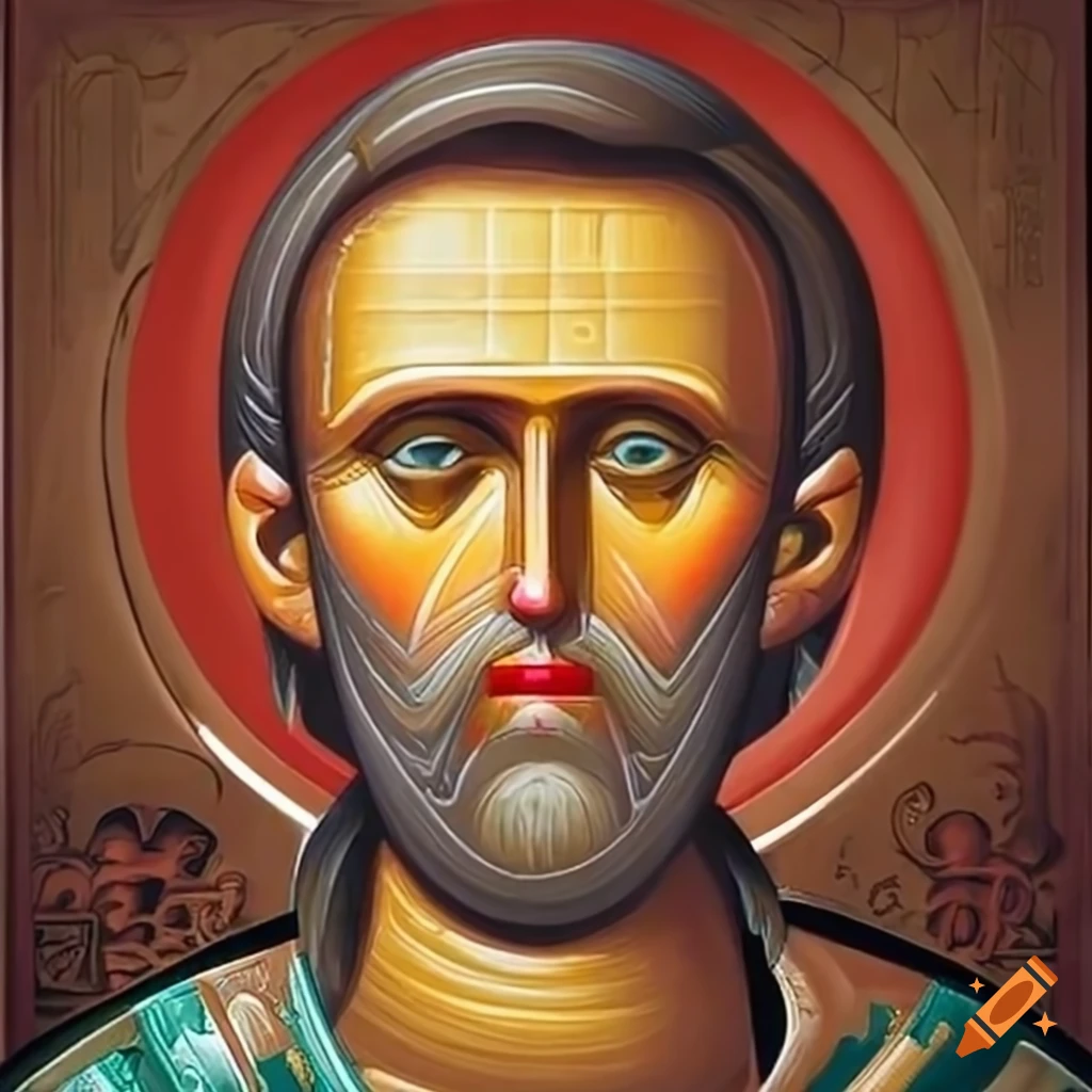 Icon of saint alexei navalny in russian orthodox style on Craiyon