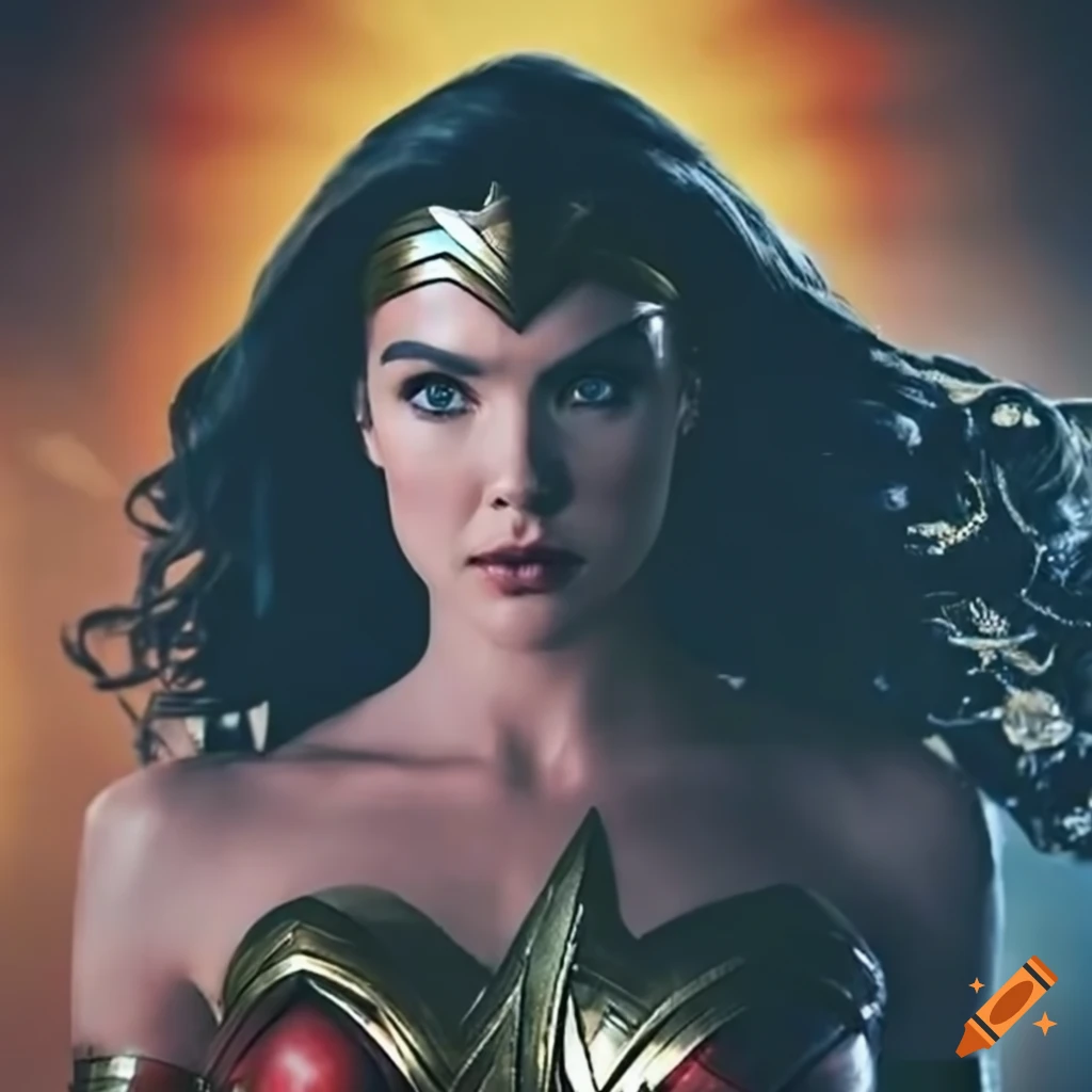 Wonder woman character illustration on Craiyon