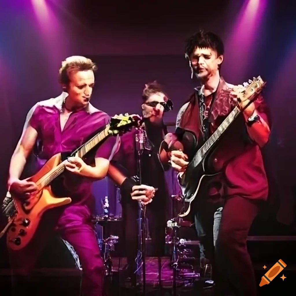 Cover band that plays the classics on Craiyon