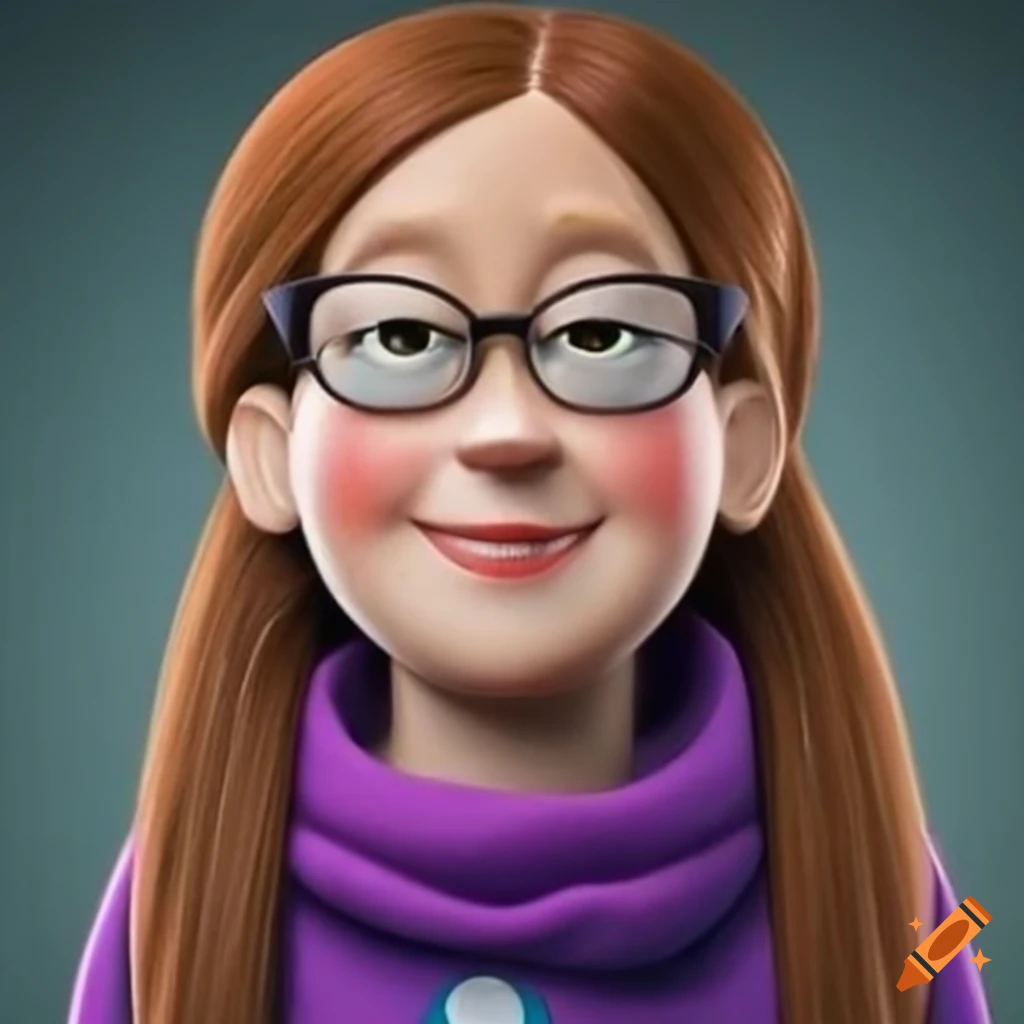 Portrait of Mabel Pines morphing into a werewolf on Craiyon