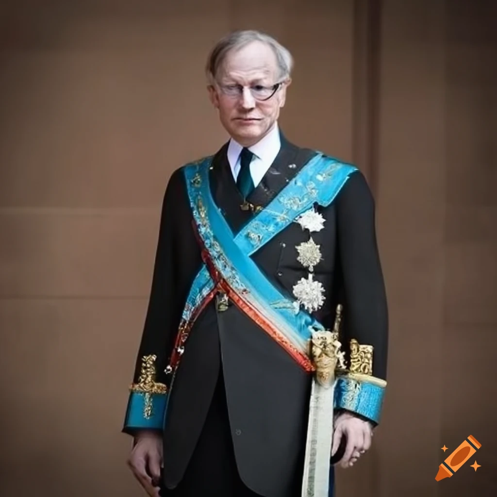 European royal in formal attire, portrait style on Craiyon