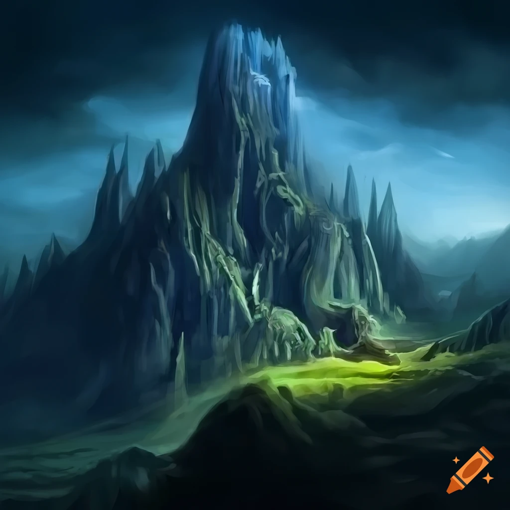 Epic fantasy landscape on Craiyon