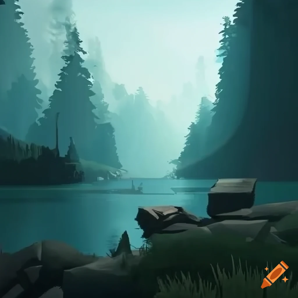 Landscape for an open world game with realistic graphics on Craiyon