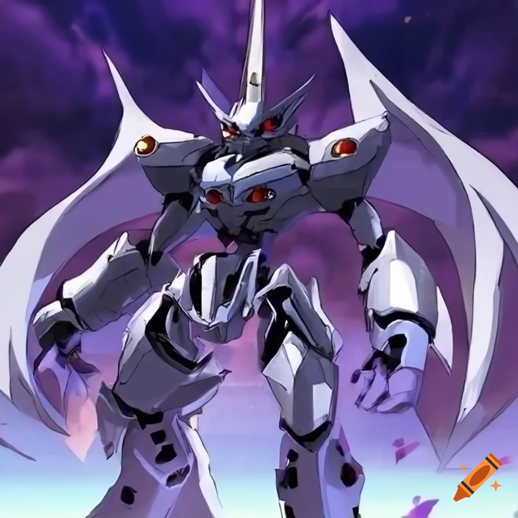 Anime mecha in digimon style on Craiyon