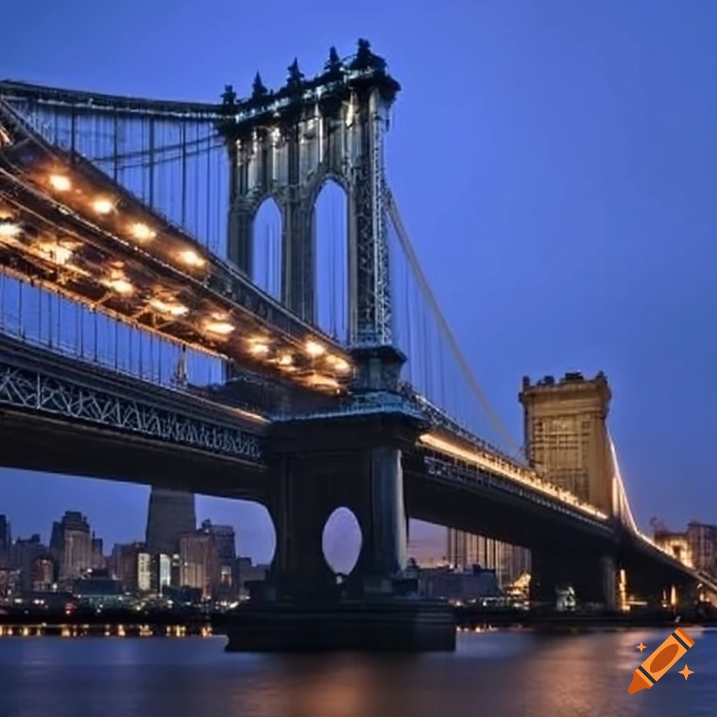 Manhattan bridge on Craiyon