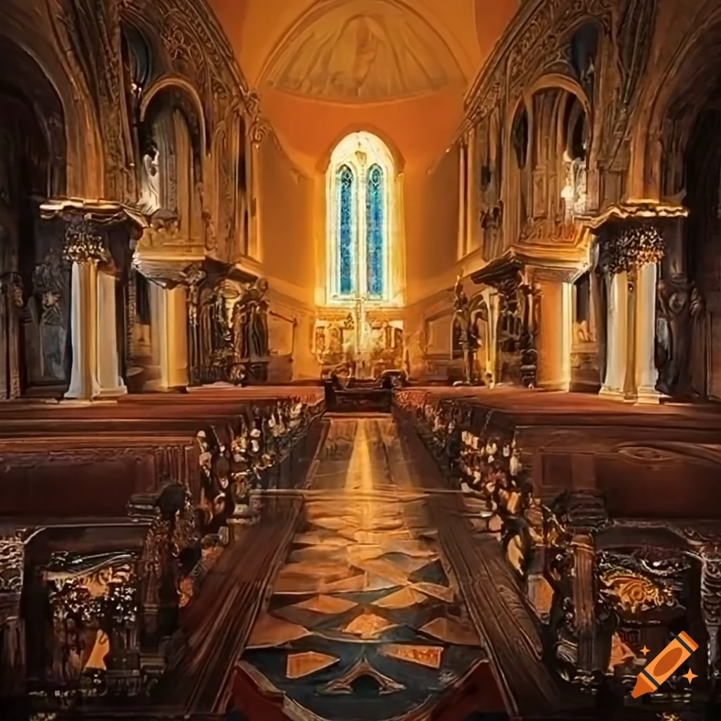 Renaissance-style catholic church architecture on Craiyon