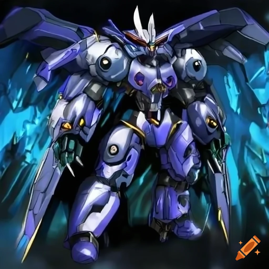Anime mecha inspired by Digimon style on Craiyon