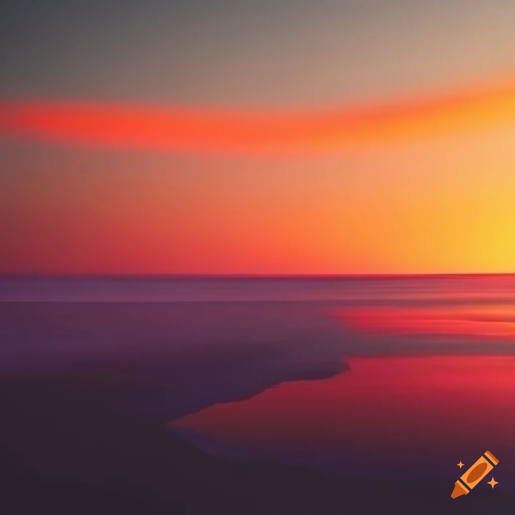 Plain future sunset on Craiyon