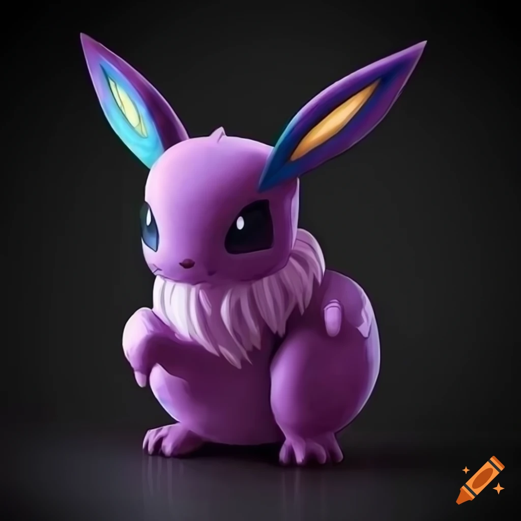 Stone eevee evolution sculpture on Craiyon