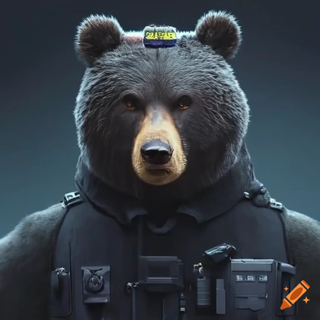 Bear police on Craiyon