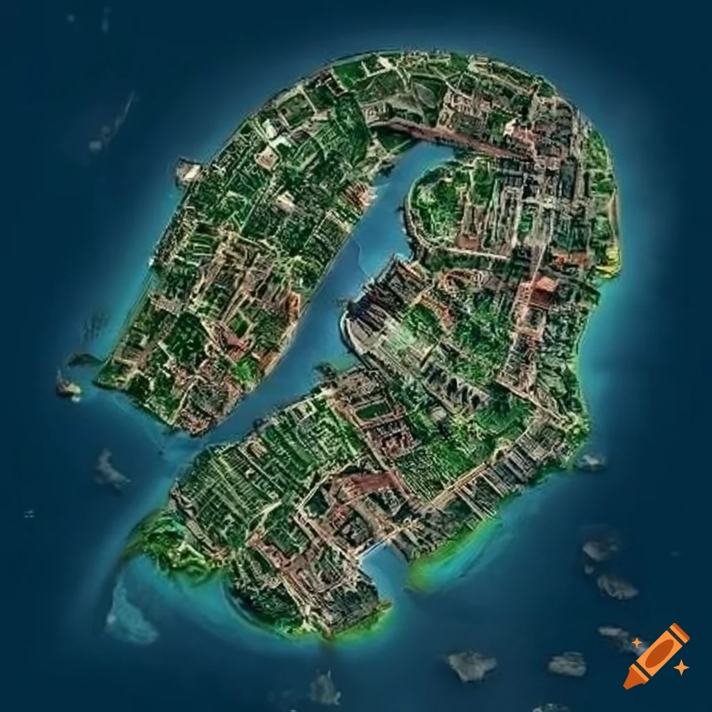 Urban growth from emerging country to metropole development on Craiyon