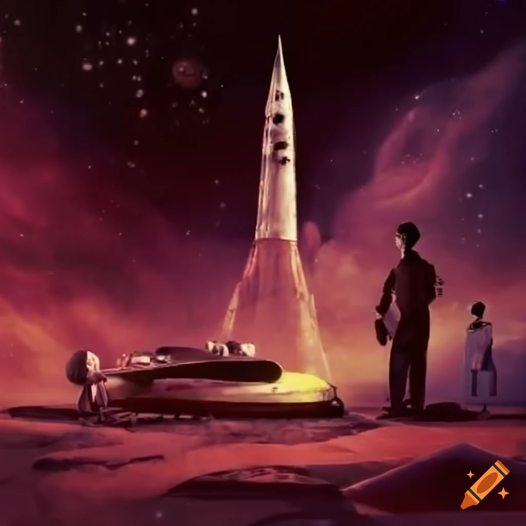 1950s space scene on Craiyon