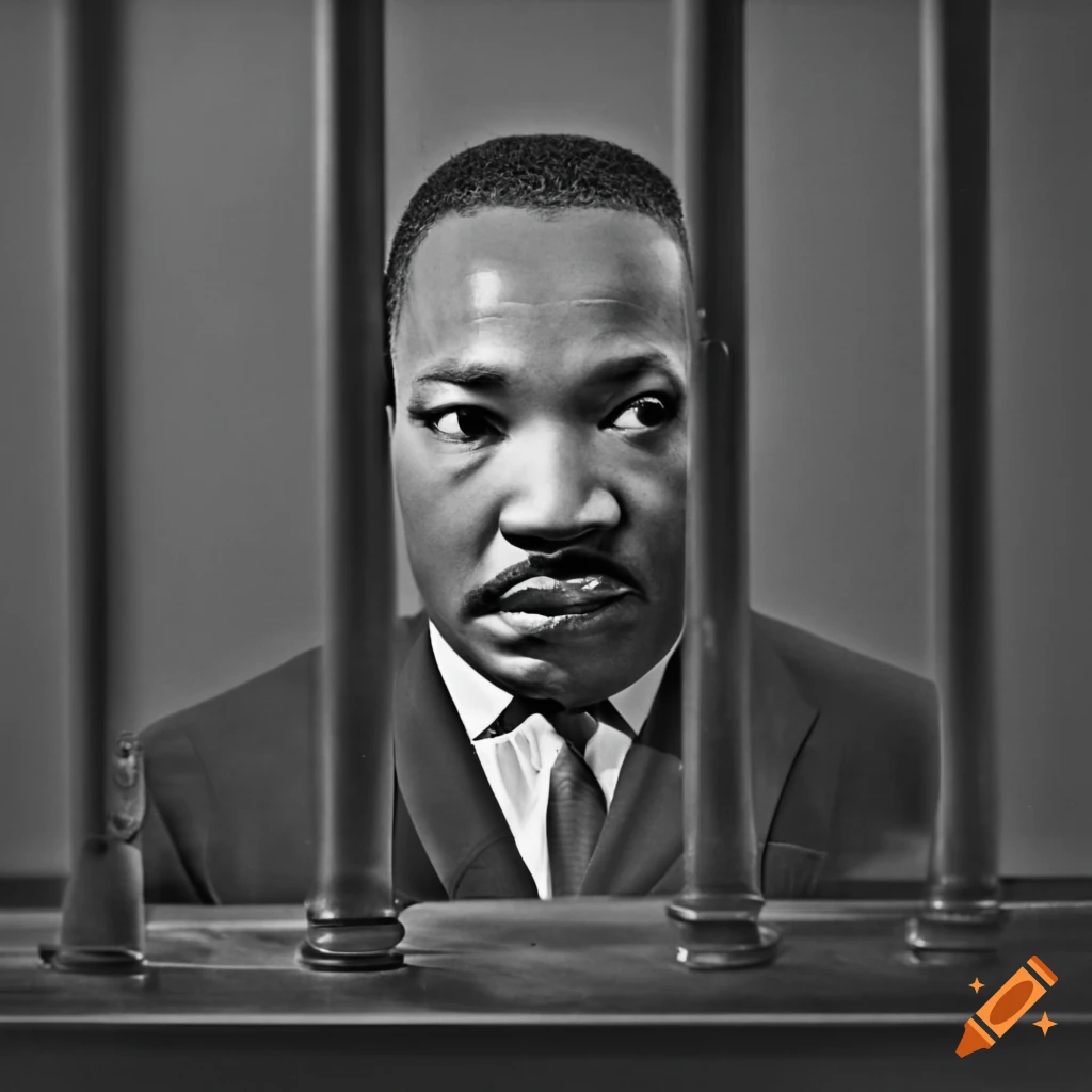 Martin luther king jr in prison on Craiyon
