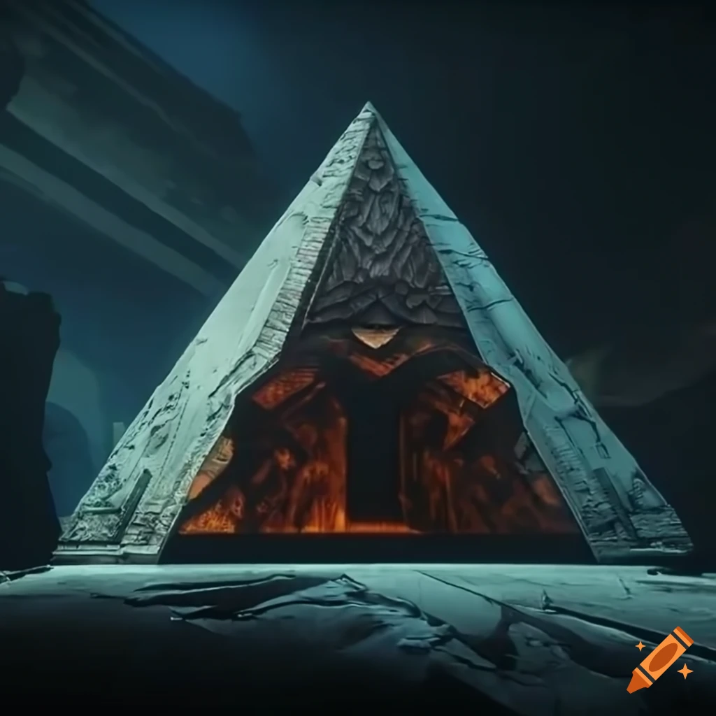 Inner sanctum of a darkness pyramid from Destiny 2 on Craiyon
