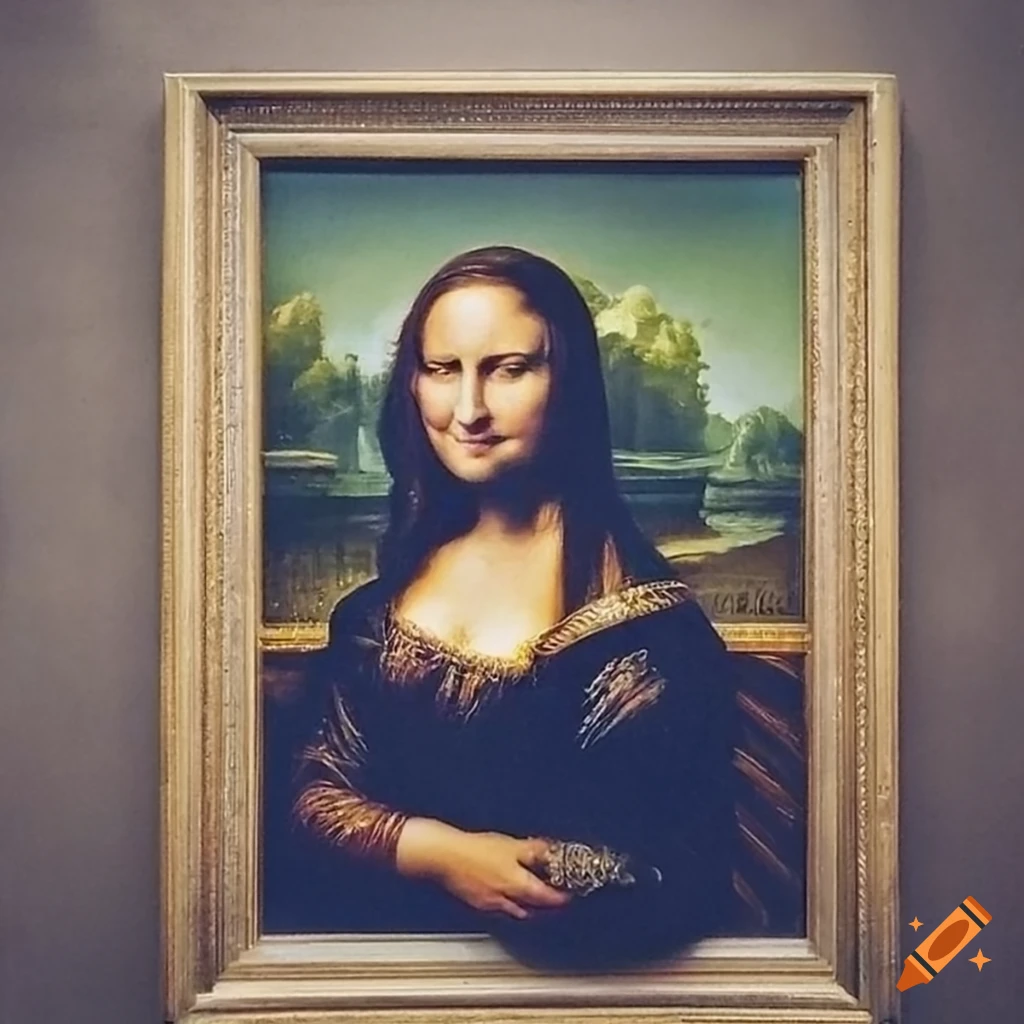 Mona lisa taking a selfie on Craiyon