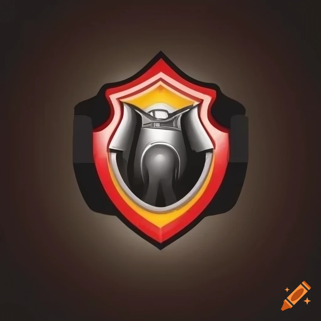 Fireman and security shield guard logo on Craiyon