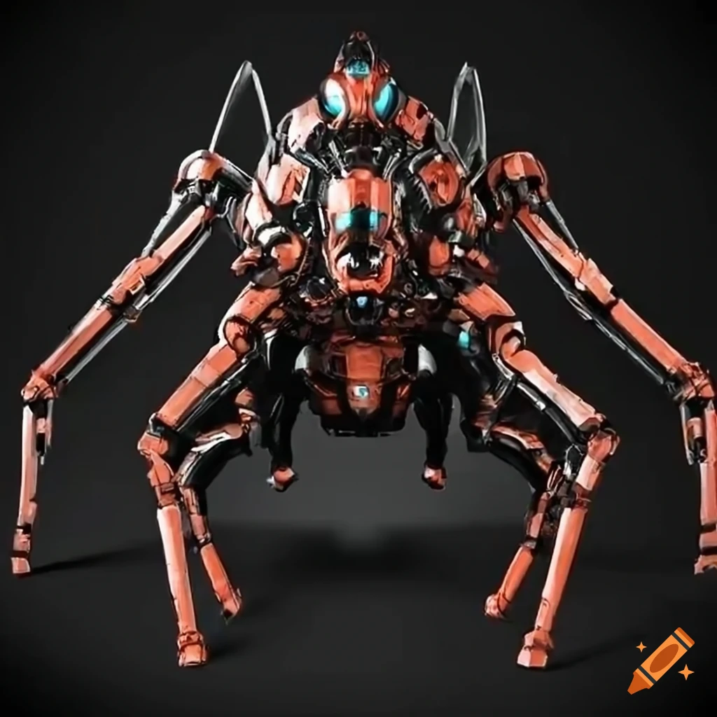 Robot-spider titan on Craiyon
