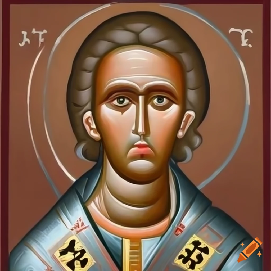 Orthodox icon of saint alexei navalny on Craiyon