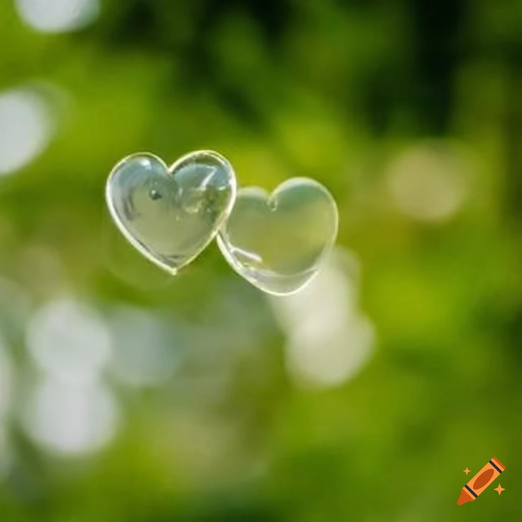 Heart-shaped bubble on Craiyon