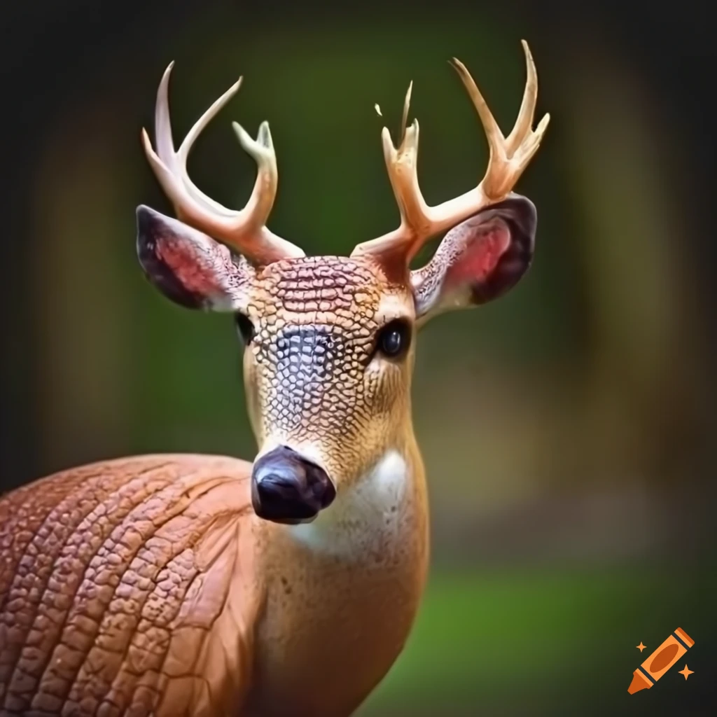 Deer with armadillo head on Craiyon