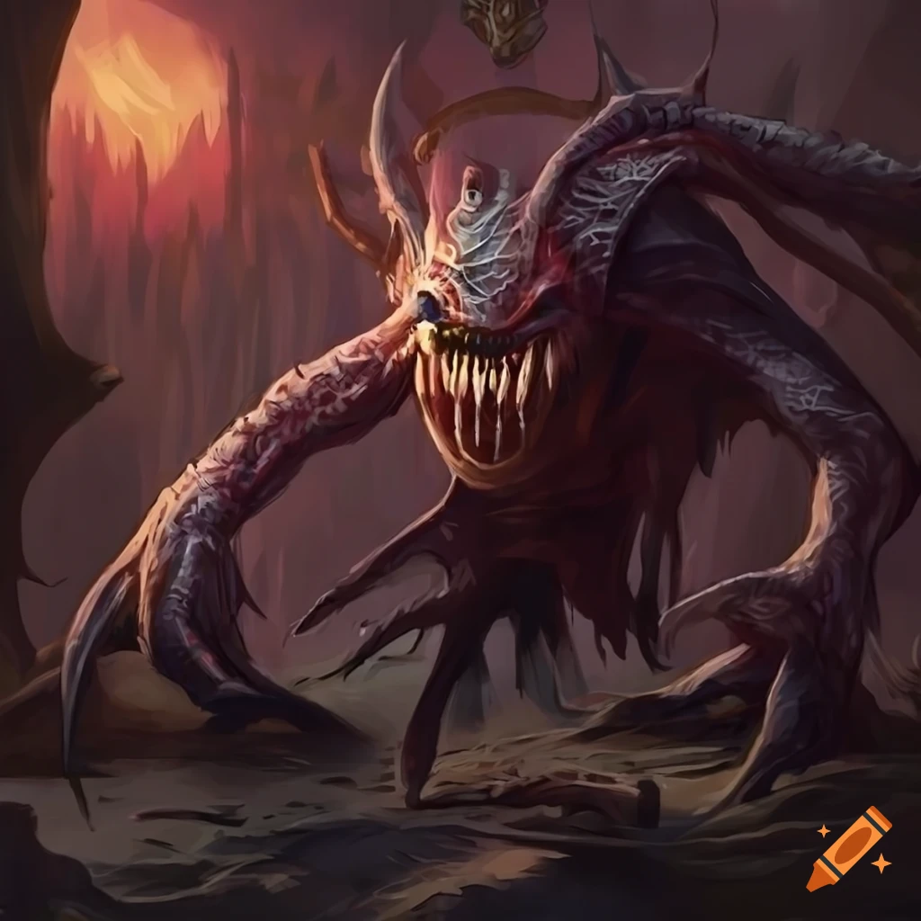 Terrifying nightmare creature inspired by magic the gathering art on ...