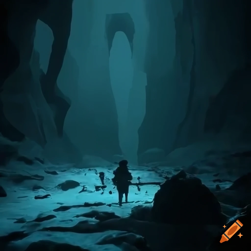 Gloomy cave in 4k resolution on Craiyon