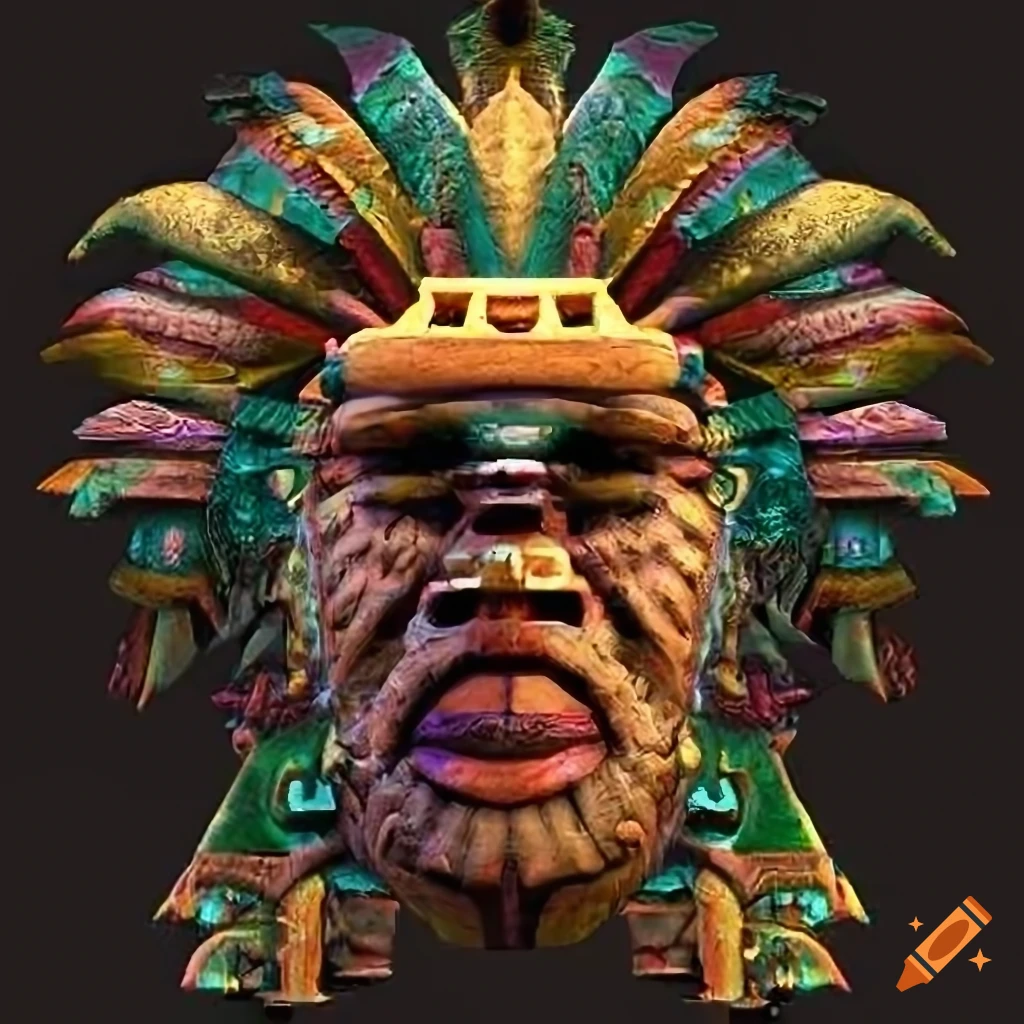 High-resolution Aztec textures with weathering and imperfections on Craiyon