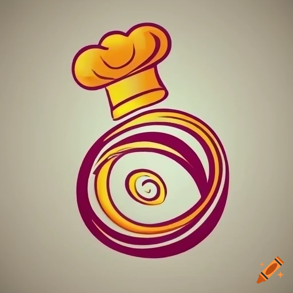 Stylized chef logo with letters l-k-v on Craiyon