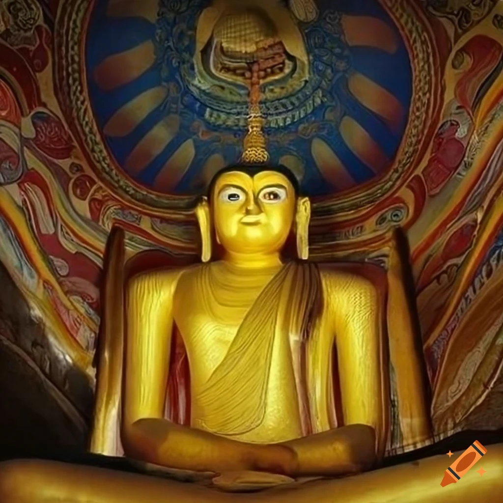 Dambulla cave on Craiyon