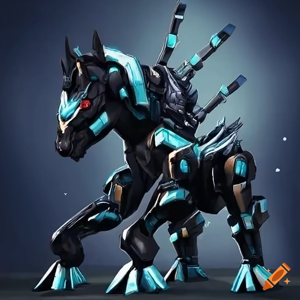 Mecha horses on Craiyon