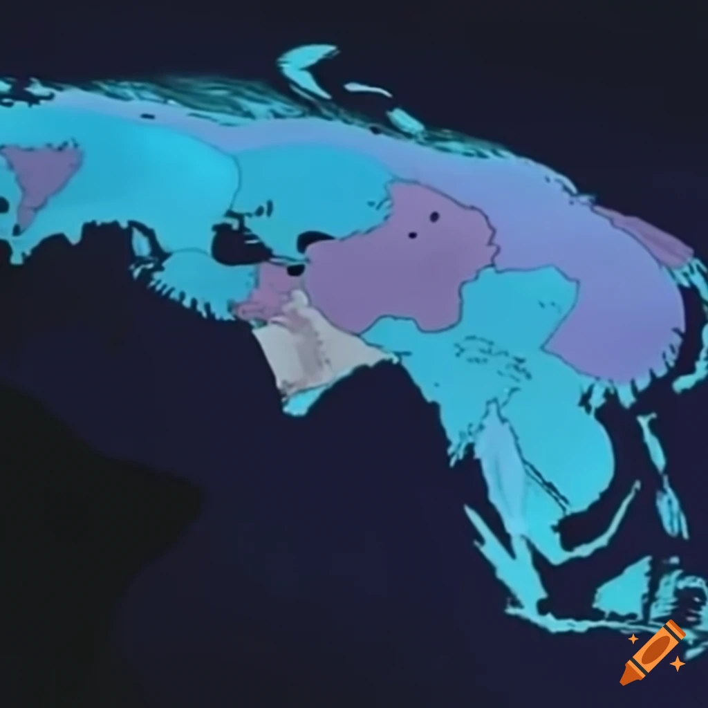 Abstract representation of the world on Craiyon