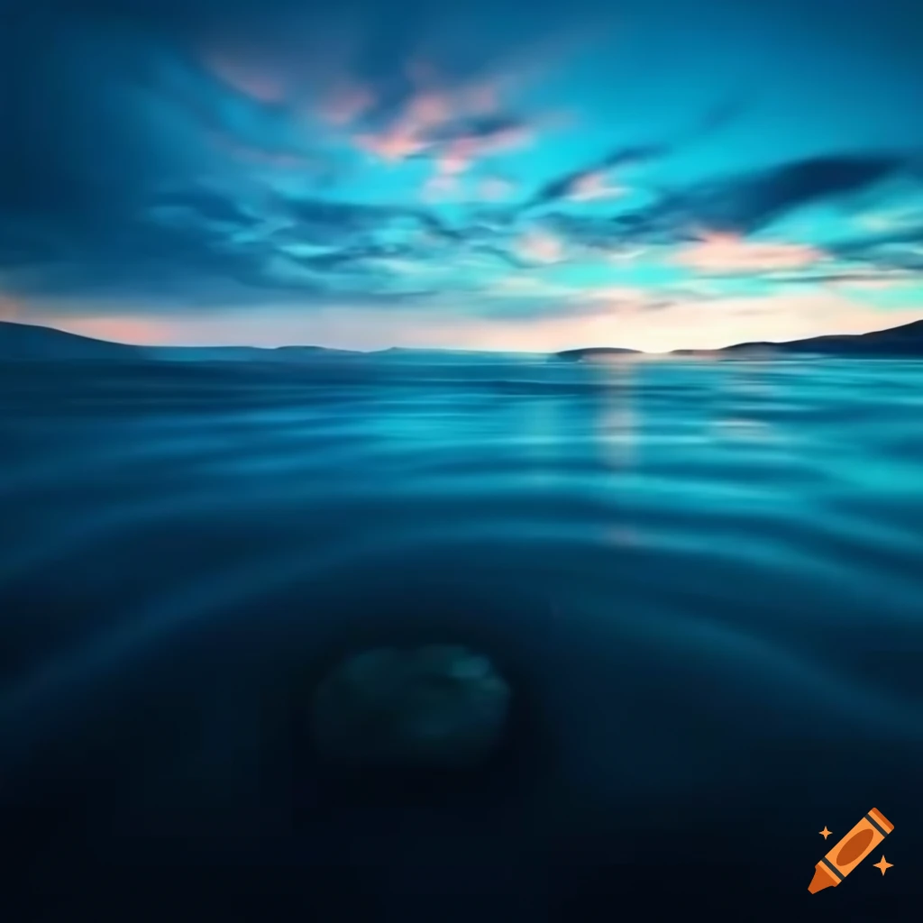 High resolution hyper-realistic aquamarine diamond landscape on Craiyon