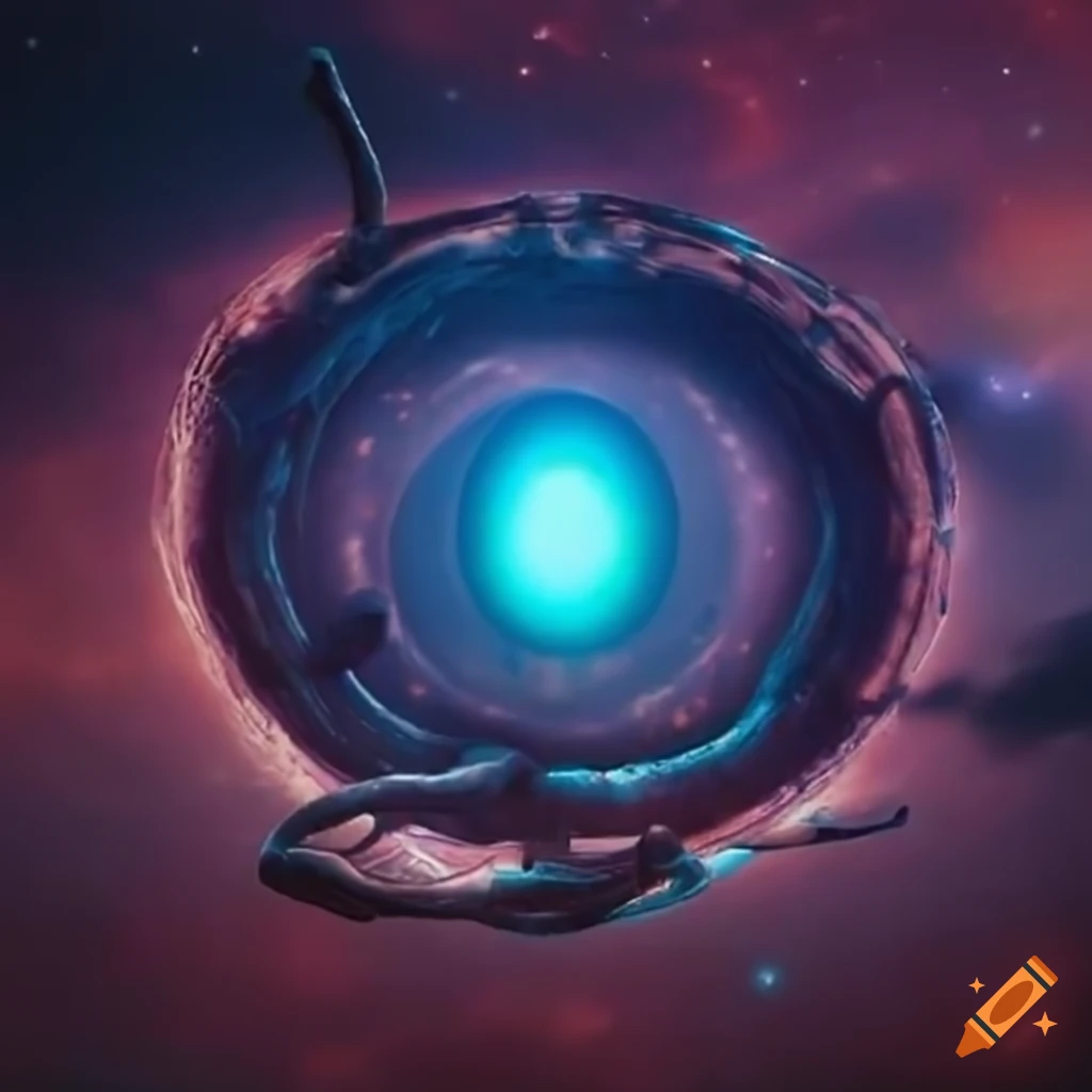 Alien ring portal in the sky on Craiyon