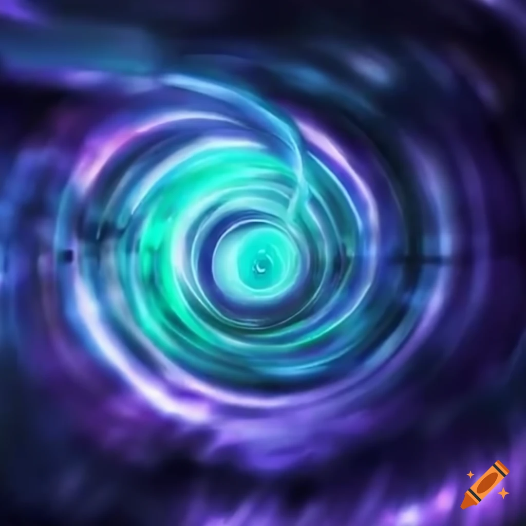 Digimon anime style vortex leading to uforia on Craiyon