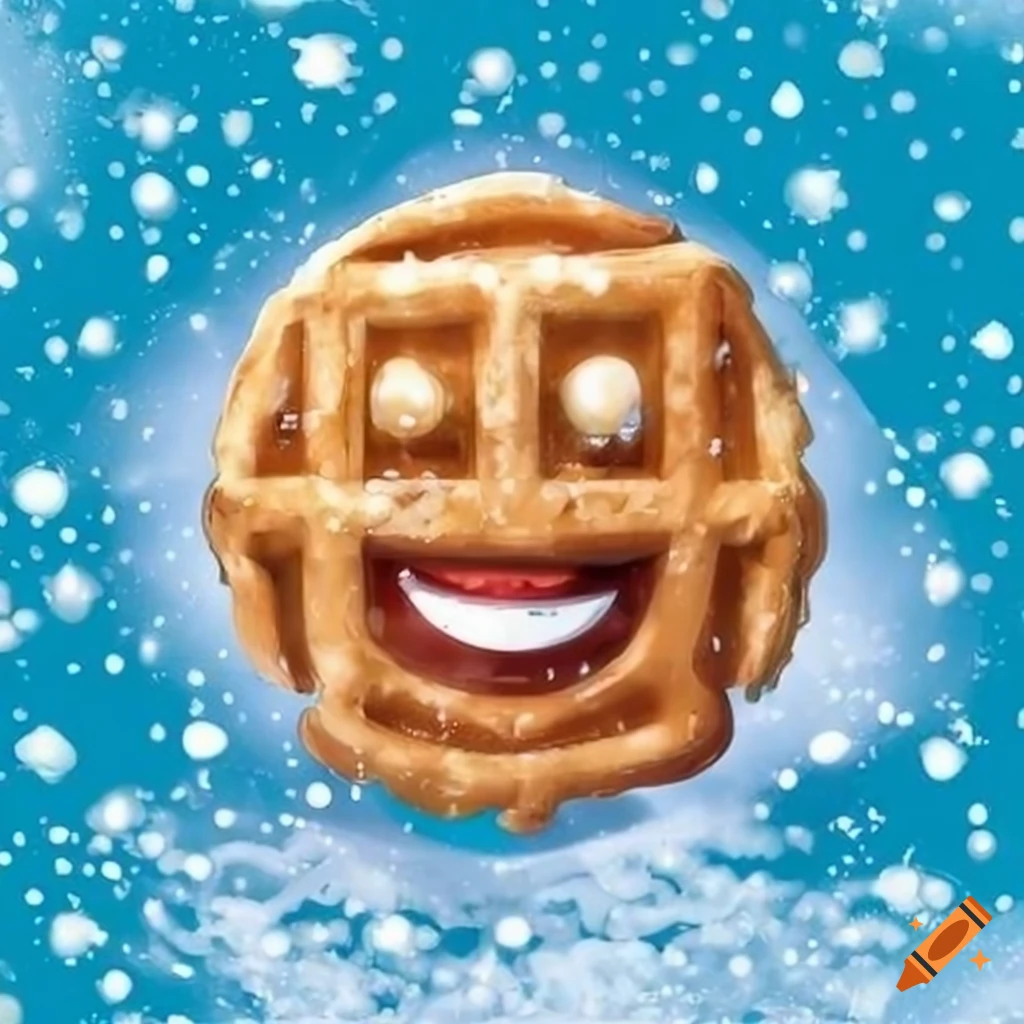 Snowcrystal waffle smile on Craiyon