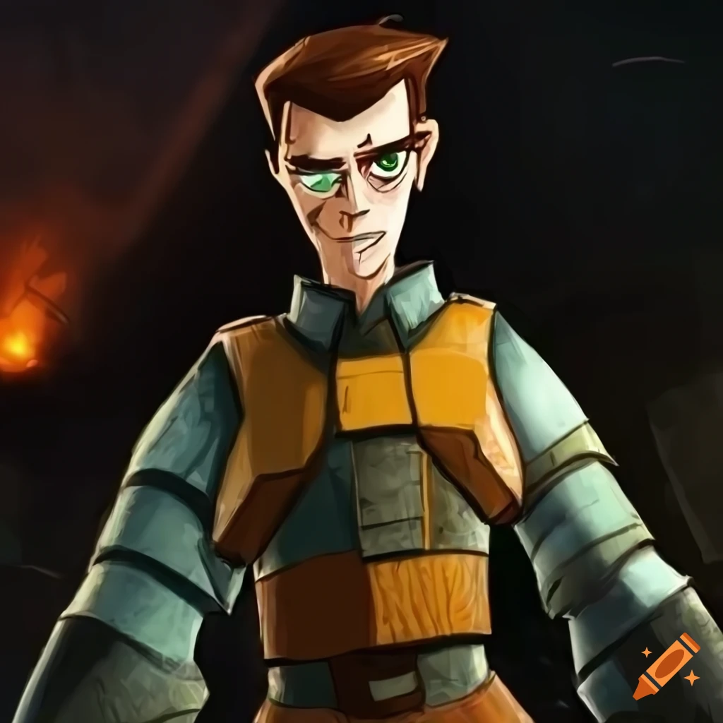 Ben Tennyson meets Half-Life characters in a crossover art on Craiyon
