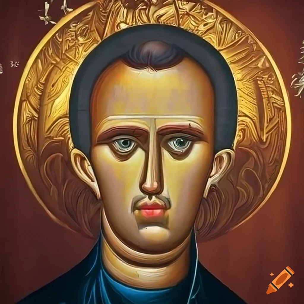 Orthodox icon of saint alexei navalny on Craiyon