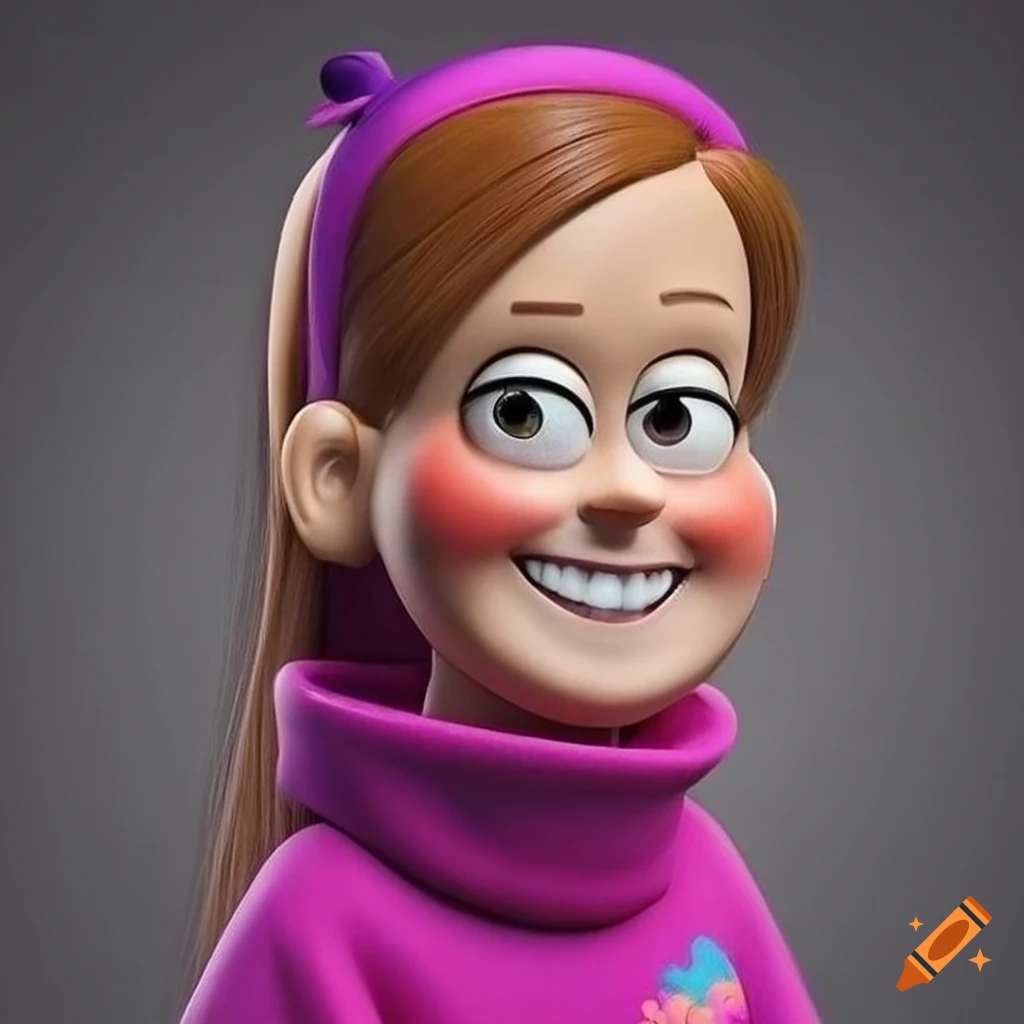 Beautiful portrait of mabel pines in high-resolution transitioning into ...