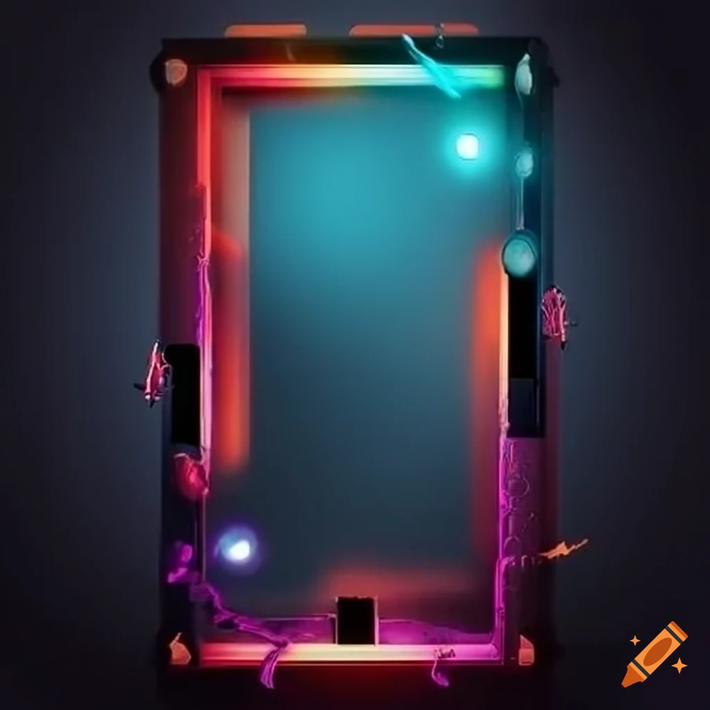 Gaming rectangle frame on Craiyon
