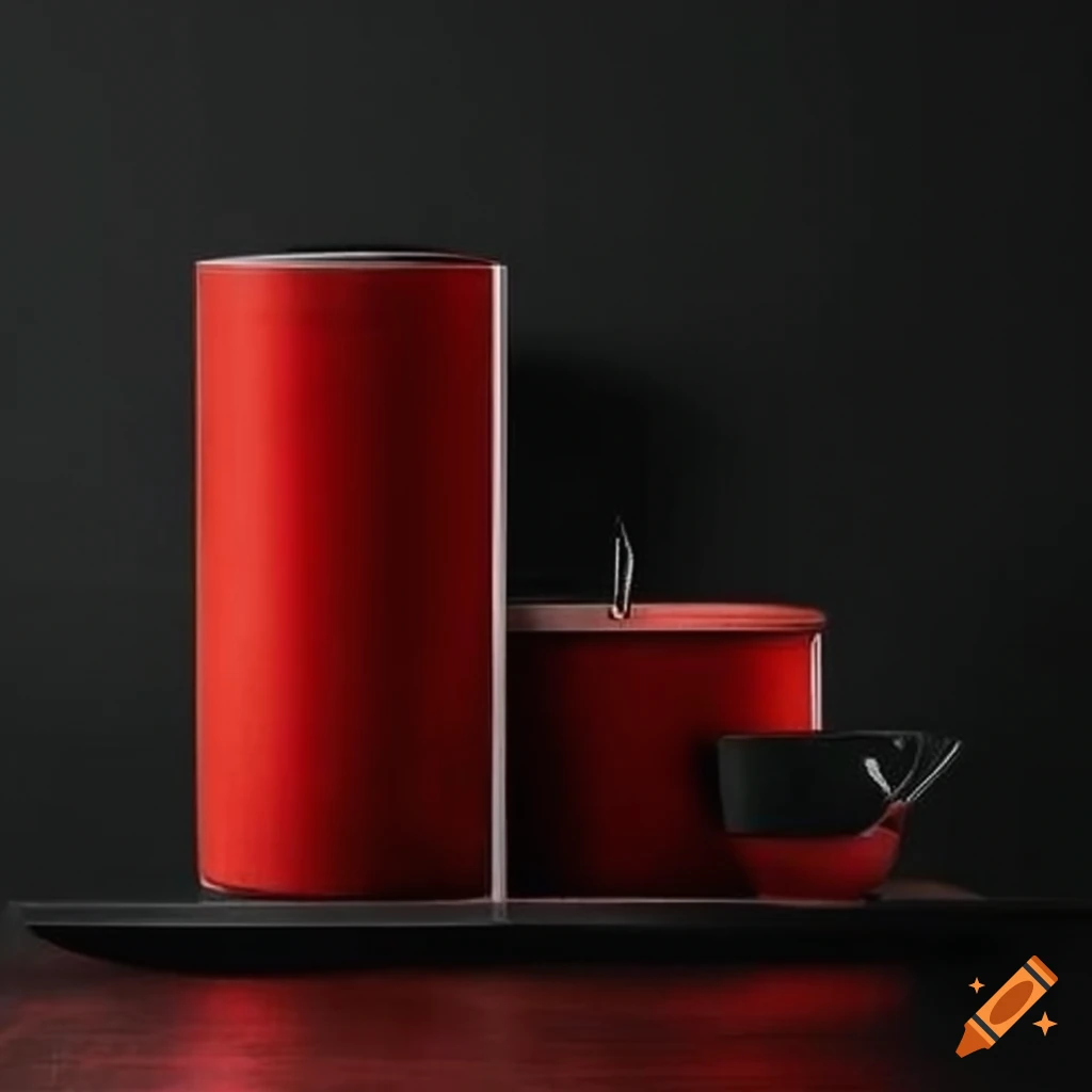 Red and black modern-rustic store on Craiyon