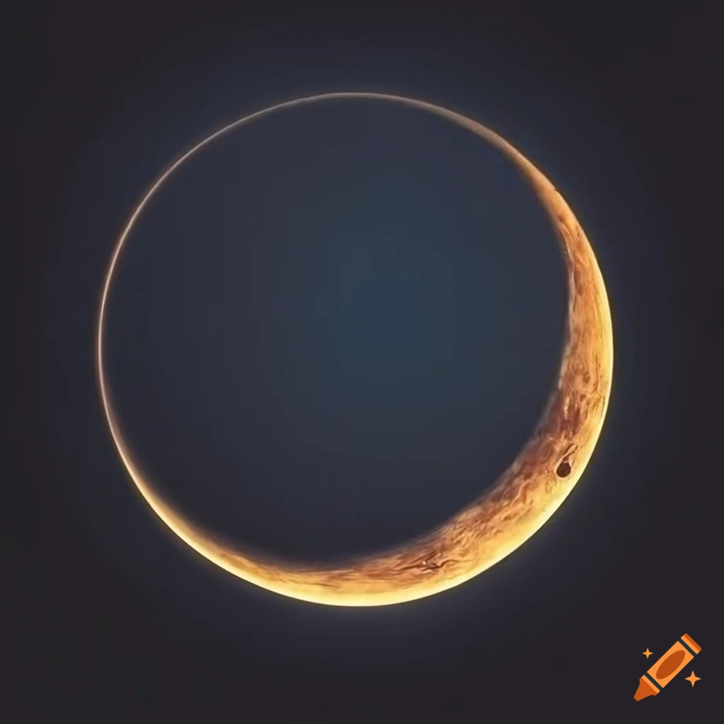 Japanese old style crescent moon on Craiyon