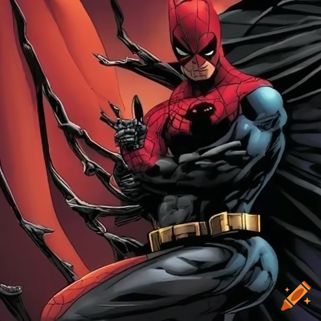 Batman vs spiderman superhero face off on Craiyon