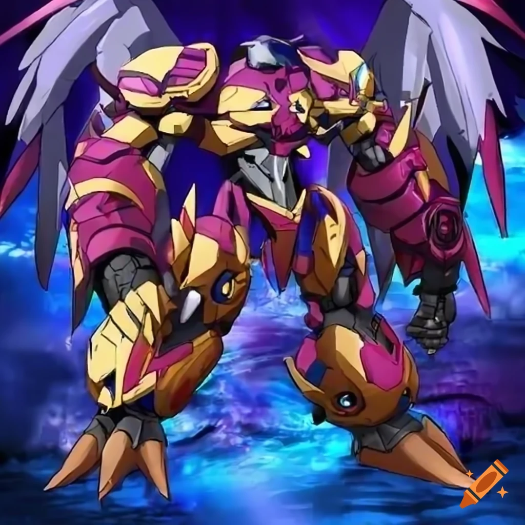 Anime mecha inspired by digimon style on Craiyon