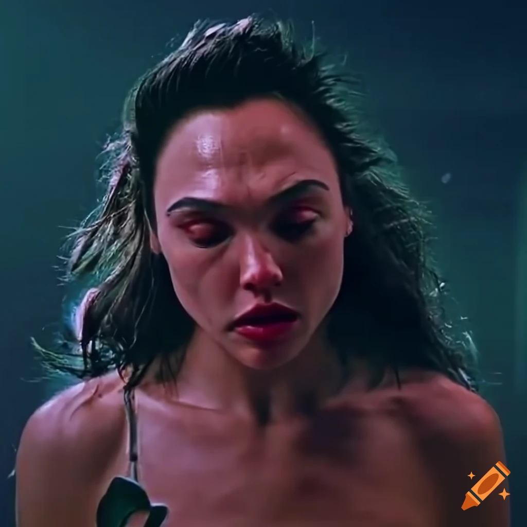 90s martial arts movie scene with a weary woman fighter on Craiyon